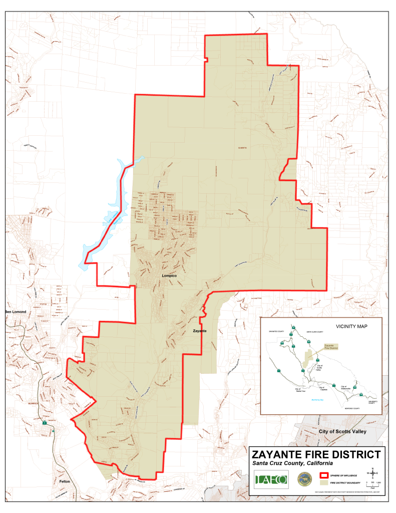 District Map - Zayante Fire Protection District